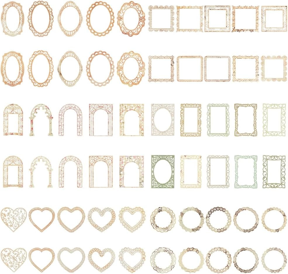 6 Sets 6 Styles Hollow Scrapbook Paper Pads for DIY Album Scrapbook ...