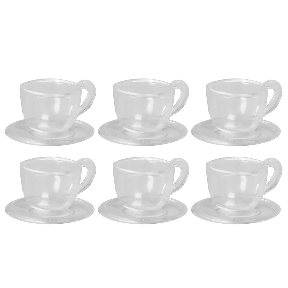 6 Sets Teacup and Saucer Model Childrens Toys Children Toy Miniature ...