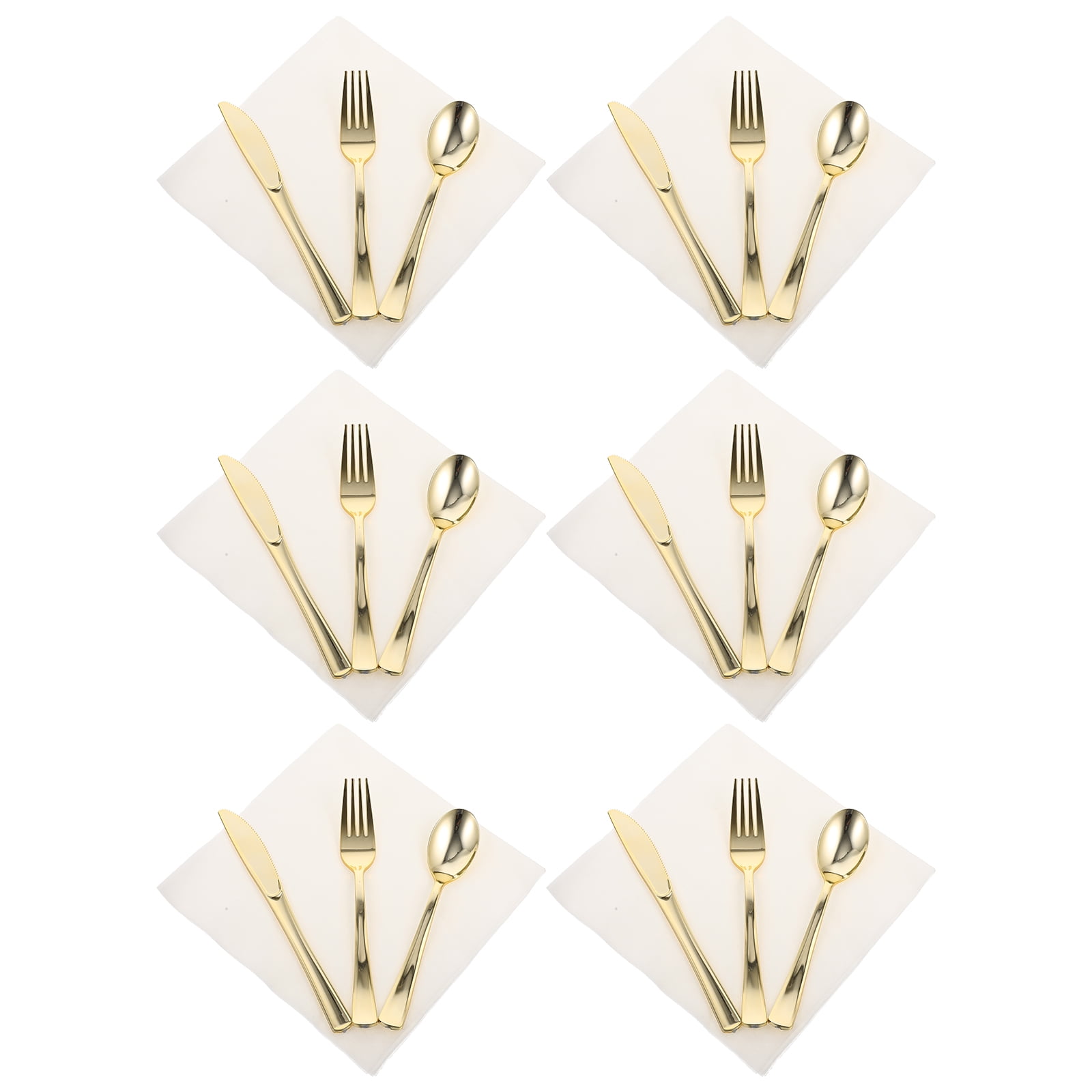 6 Sets Three Pieces of Tableware Flatware Home Kit Western Food Cutlery ...