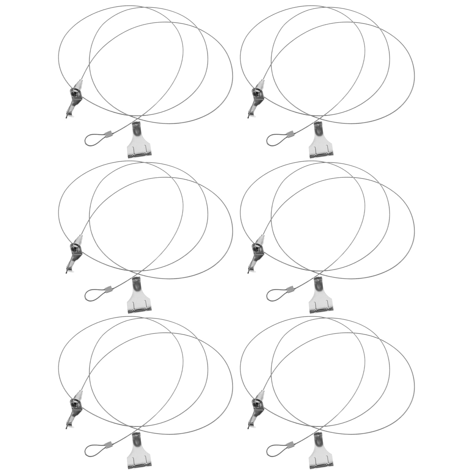 6 Sets Wall Hanging Picture Adjustable Wire Kit Hook for Pictures Tool ...