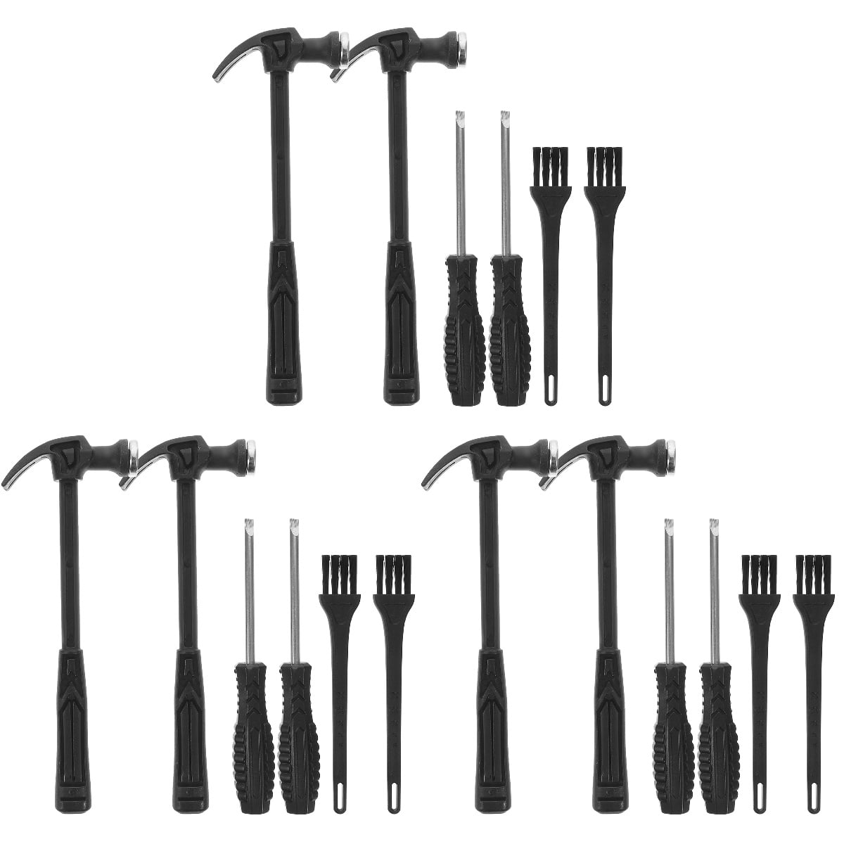 6 Sets of Kids Tools Set Plastic Hammer Chisel Brush Scraper Tool Toys ...