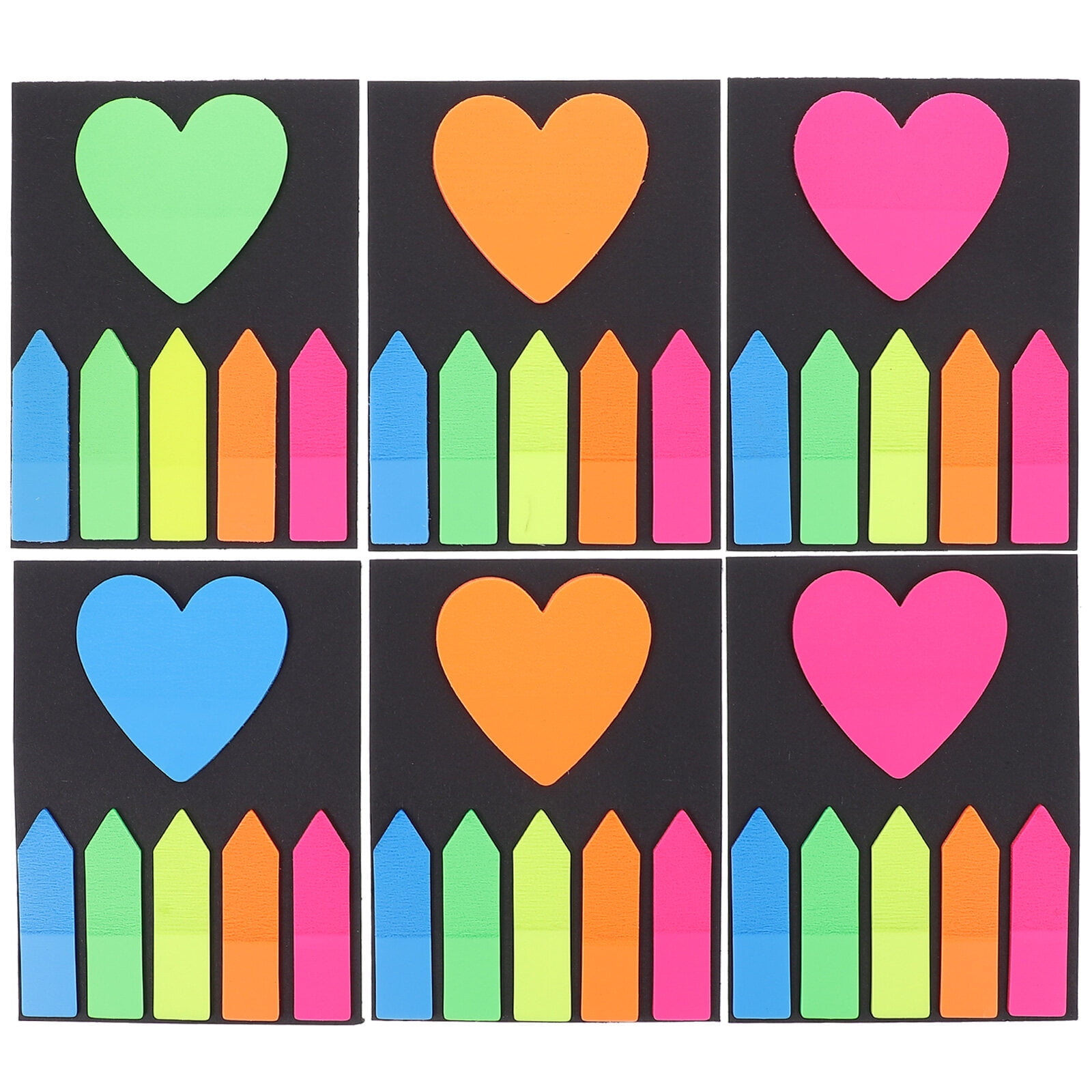 6 Sets of Page Markers Self-adhesive Page Tabs Notebook Page Markers ...