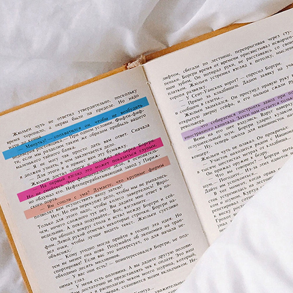 6 Sets of Sticky Strips Reading Book Mark Index Sheet Index Tabs Book ...