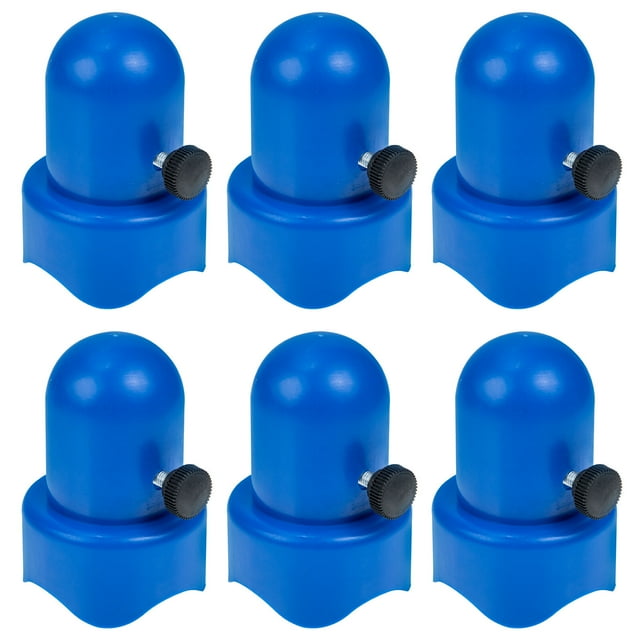 6 Sets of Trampoline Enclosure Pole Caps Plastic Trampoline Pole Caps Fence Safety Caps ...