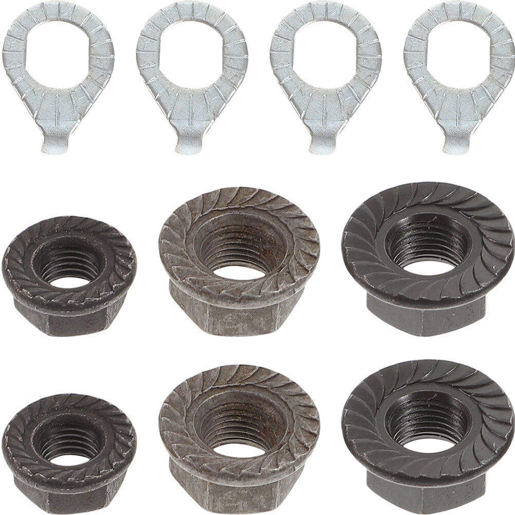 WRITWAA 6Sets Fastening Flange Nuts and Durable Axle Washers Kit for ...
