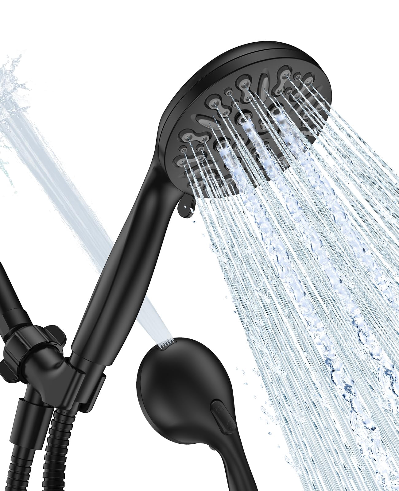 6-Setting Shower Head with Handheld, High Pressure Hand held Shower ...