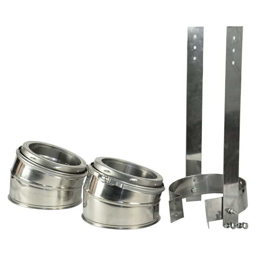6'' Shasta Vent 15 Degree Elbow Kit - Walmart Business Supplies