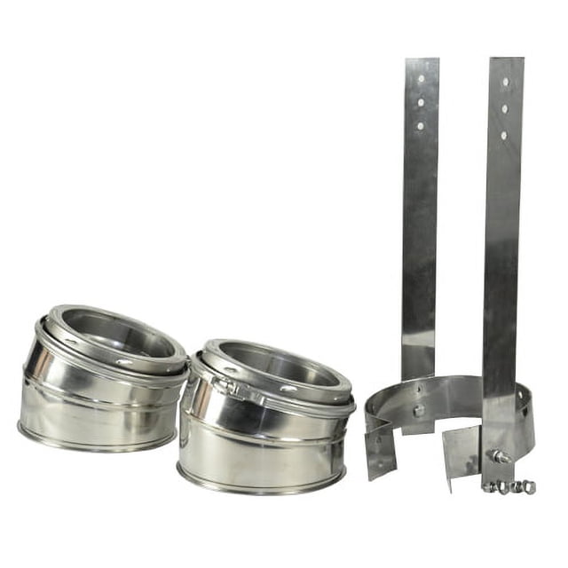 6'' Shasta Vent 15 Degree Elbow Kit - Walmart Business Supplies
