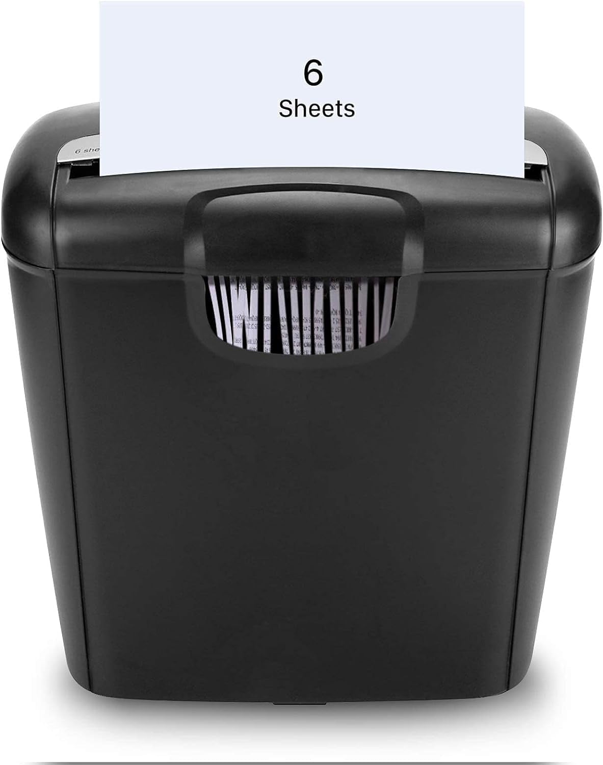 6-Sheet Paper Shredder with 3 Gallon Bin, Strip-Cut Paper/CD/Card ...
