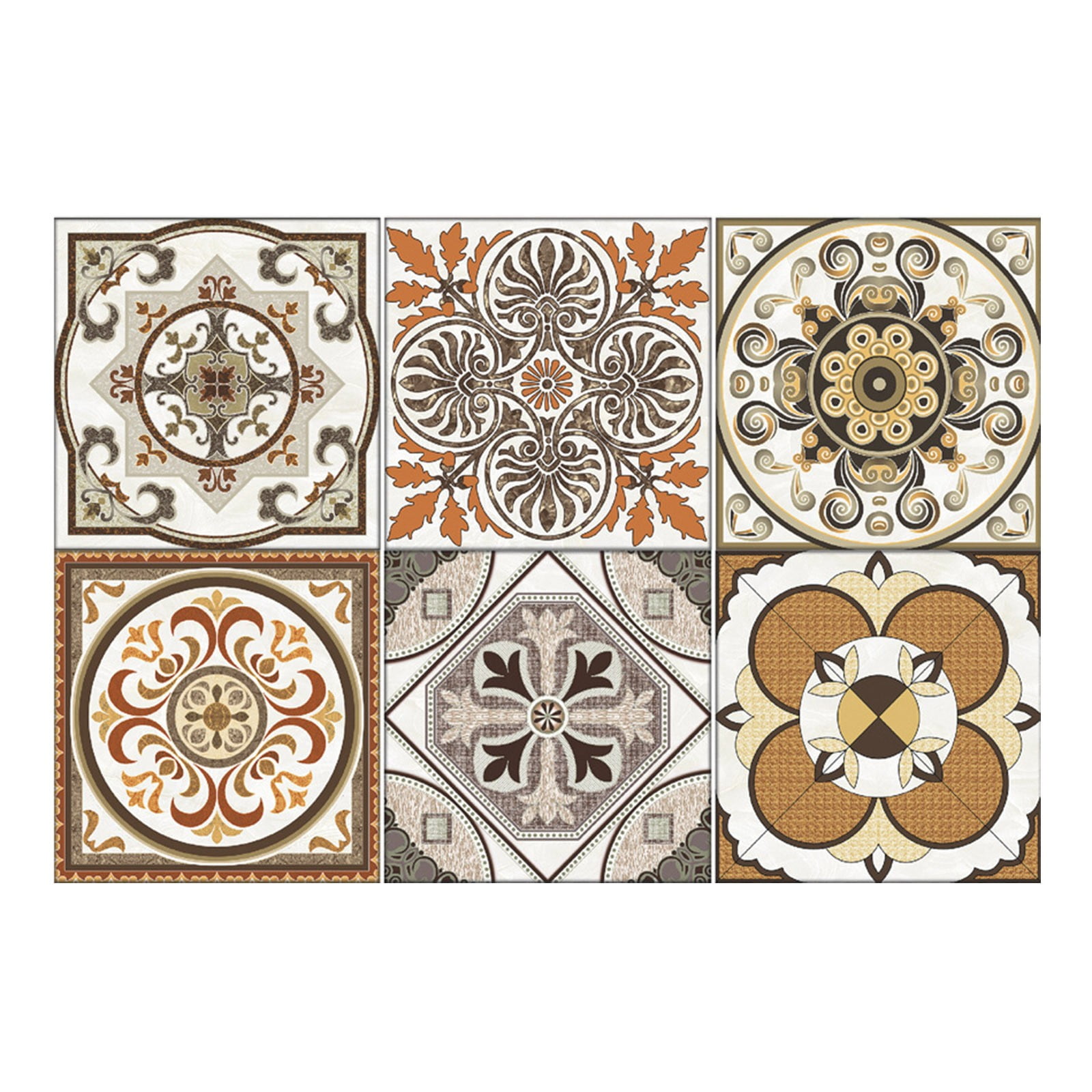 6 Sheet Peel and Stick Backsplash Self Adhesive Moroccan Backsplash for ...