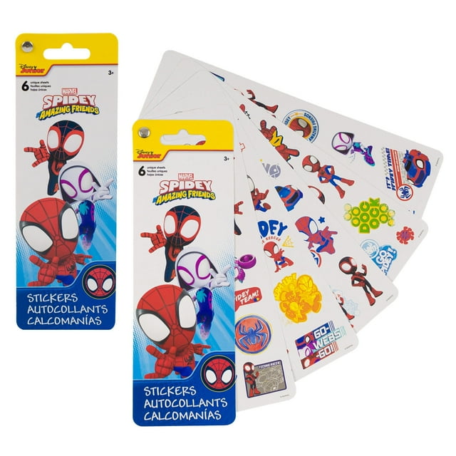 6 Sheet Spidey & Amazing Friends Sticker Flip Pack - Walmart Business ...
