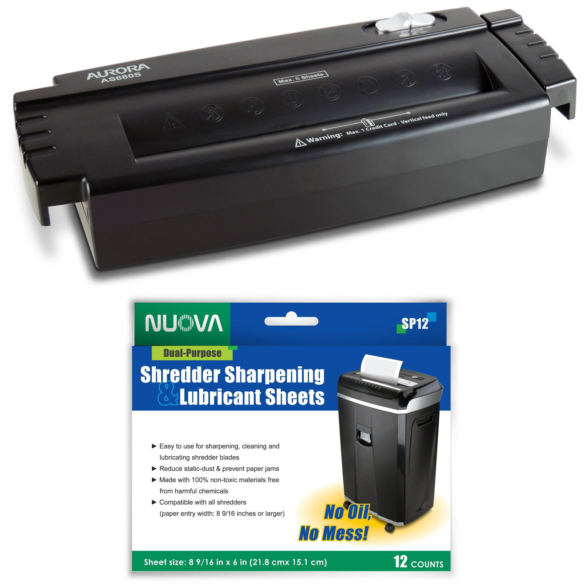 6 Sheet Stripcut Shredder and Shredder Sheets Bundle - Walmart.com