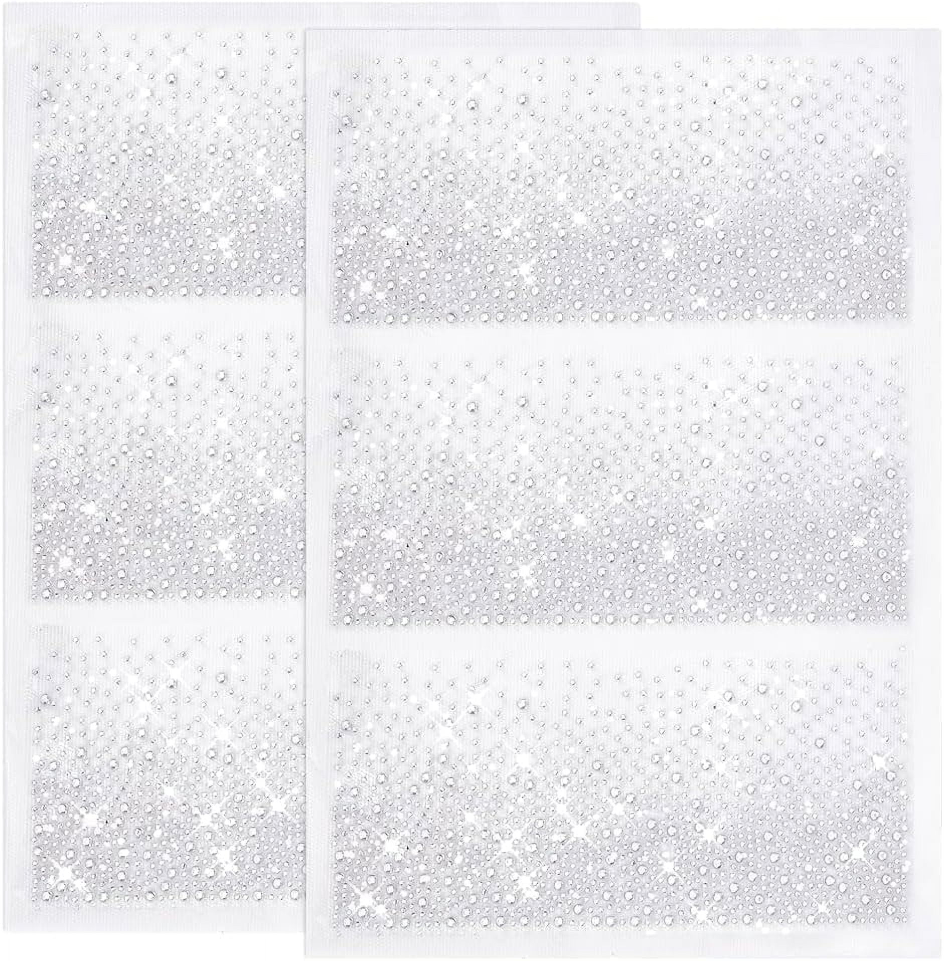 6 Sheet x 3 Style Crystal Polka Dot Iron on Rhinestone Heat Transfer ...