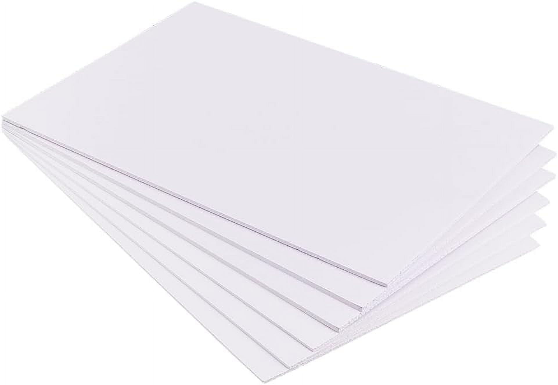 6 Sheets 2/3mm White Foam Boards 11.8x7.8inch Rectangle Foam PVC Sheet ...
