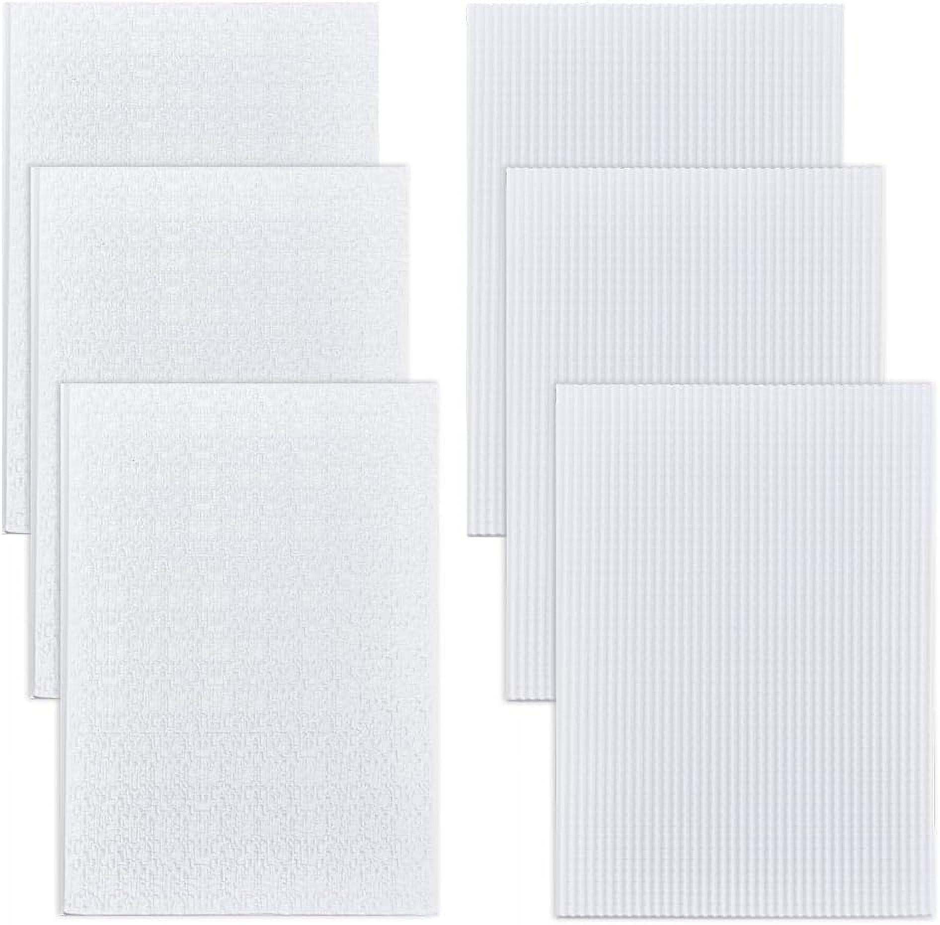 6 Sheets 2 Style White Miniature Model Tiles Minihouse Roof Tiles Mini ...