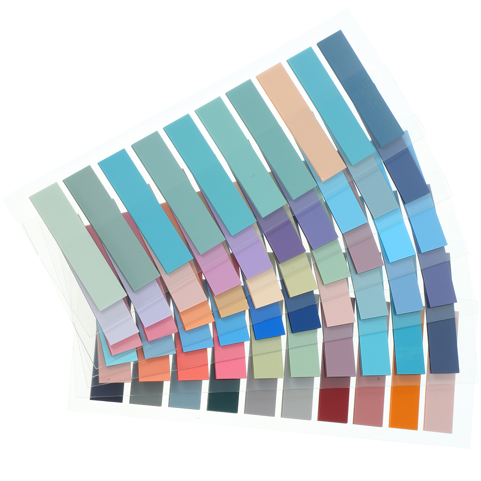 6 Sheets Adhesive Tabs for Binders Bookmark Transparent Stickers ...