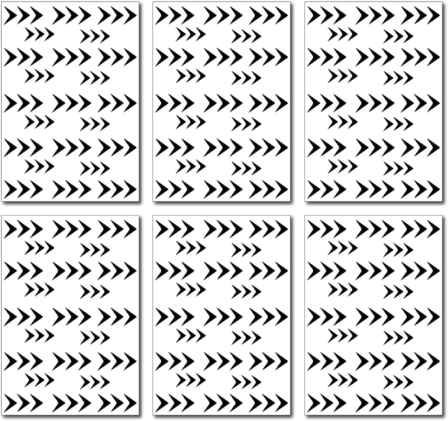 6 Sheets Arrow Wall Stickers Irregular Wall Decal Plastic Self-Adhesive ...