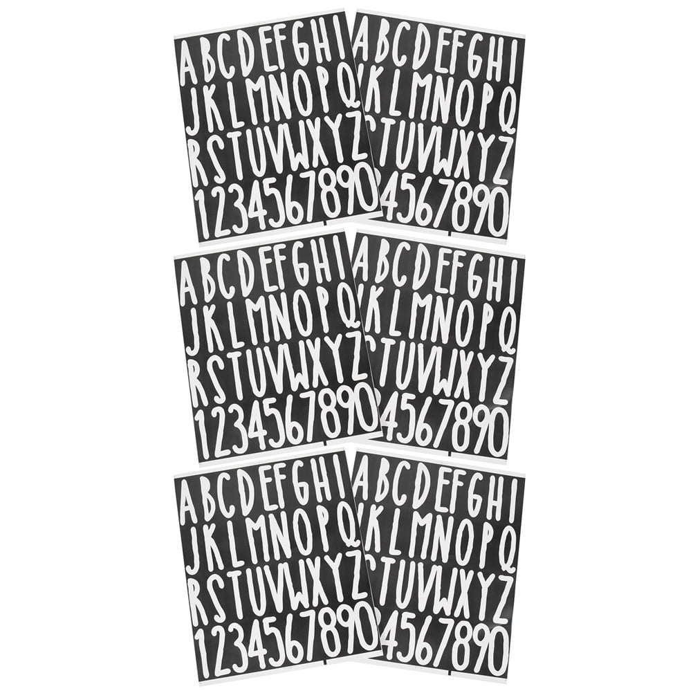 6 Sheets Business Letter Stickers DIY Adhesive Mailbox Decals - Walmart.com