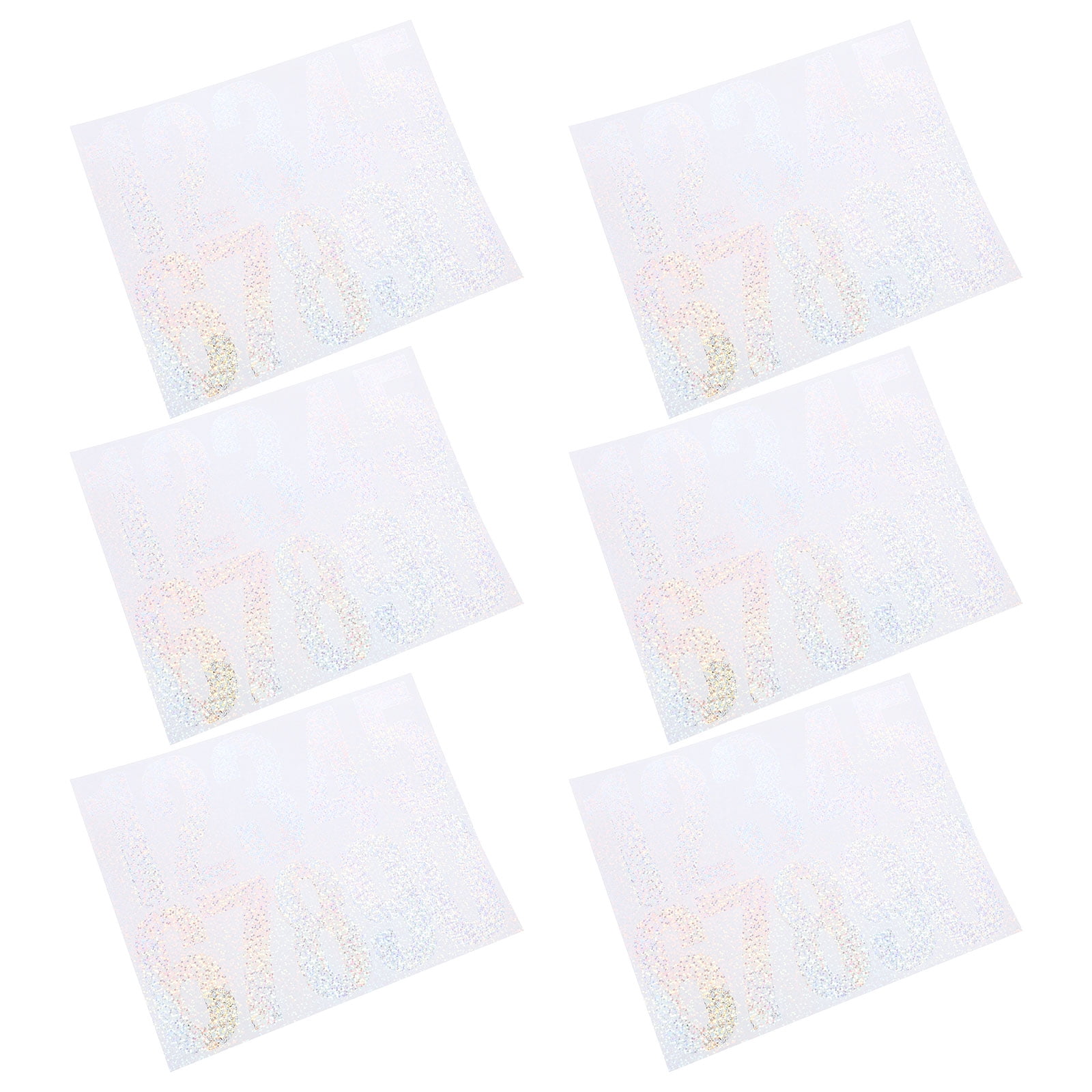 6 Sheets Car Sticker Sign Number Labels Mailbox Numbers Stickers Small ...