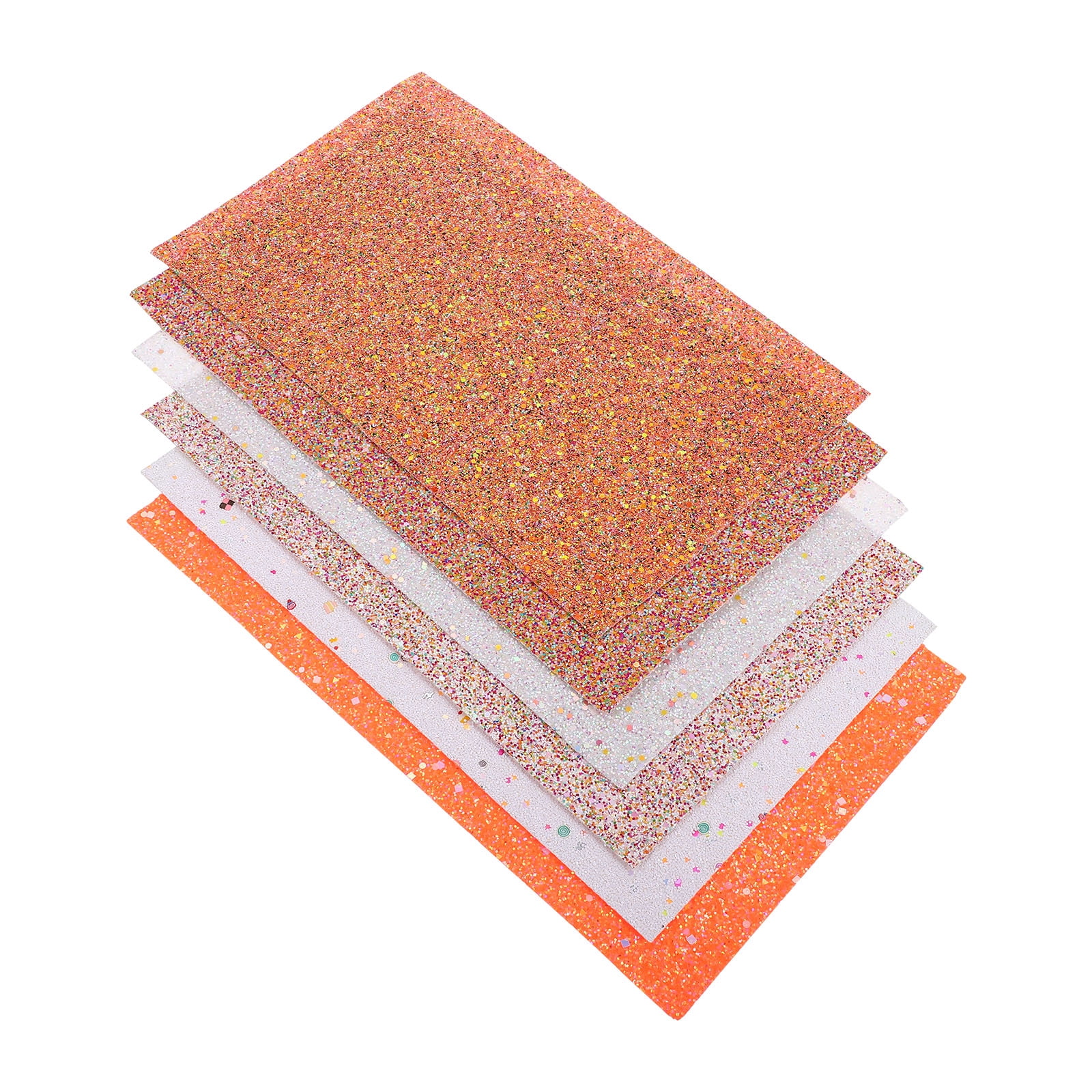 6 Sheets Chalk and Sequined Leather Household Sewing Fabric DIY ...