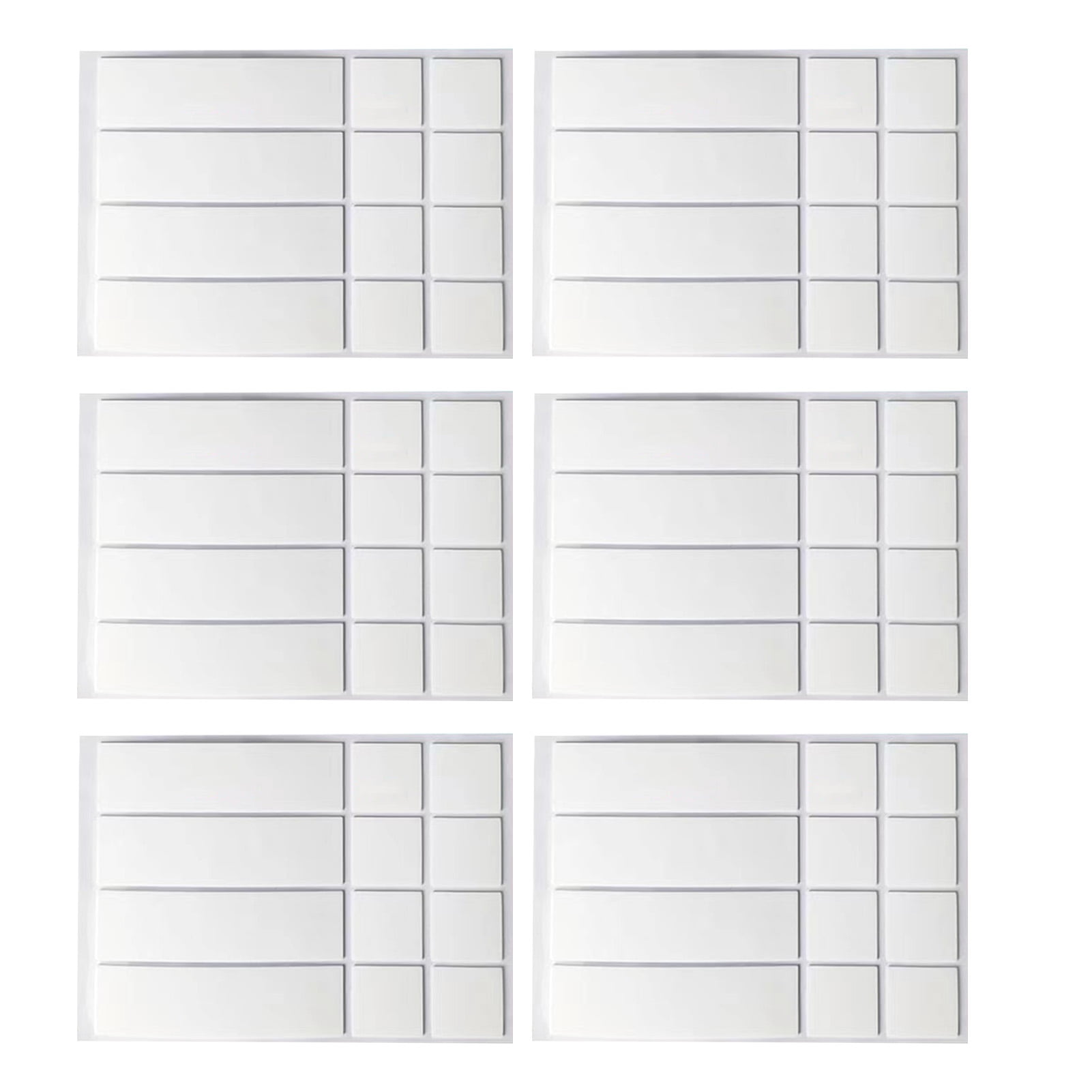 6 Sheets Double Sided Tape Round Removable Strong Mounting Adhesive ...