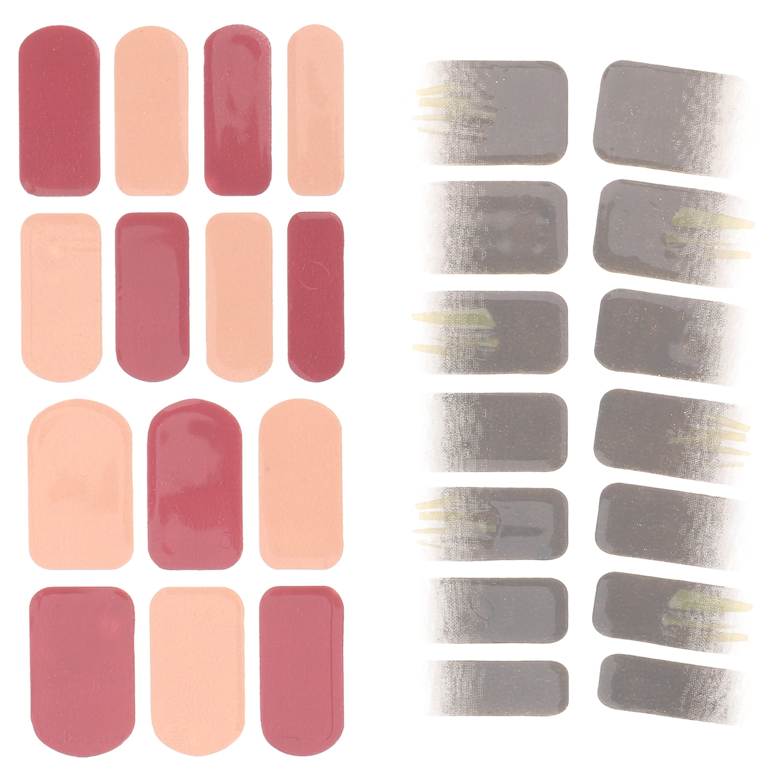 6 Sheets Fakes Nails Nail Stickers False Nails Self- adhesive Nail ...