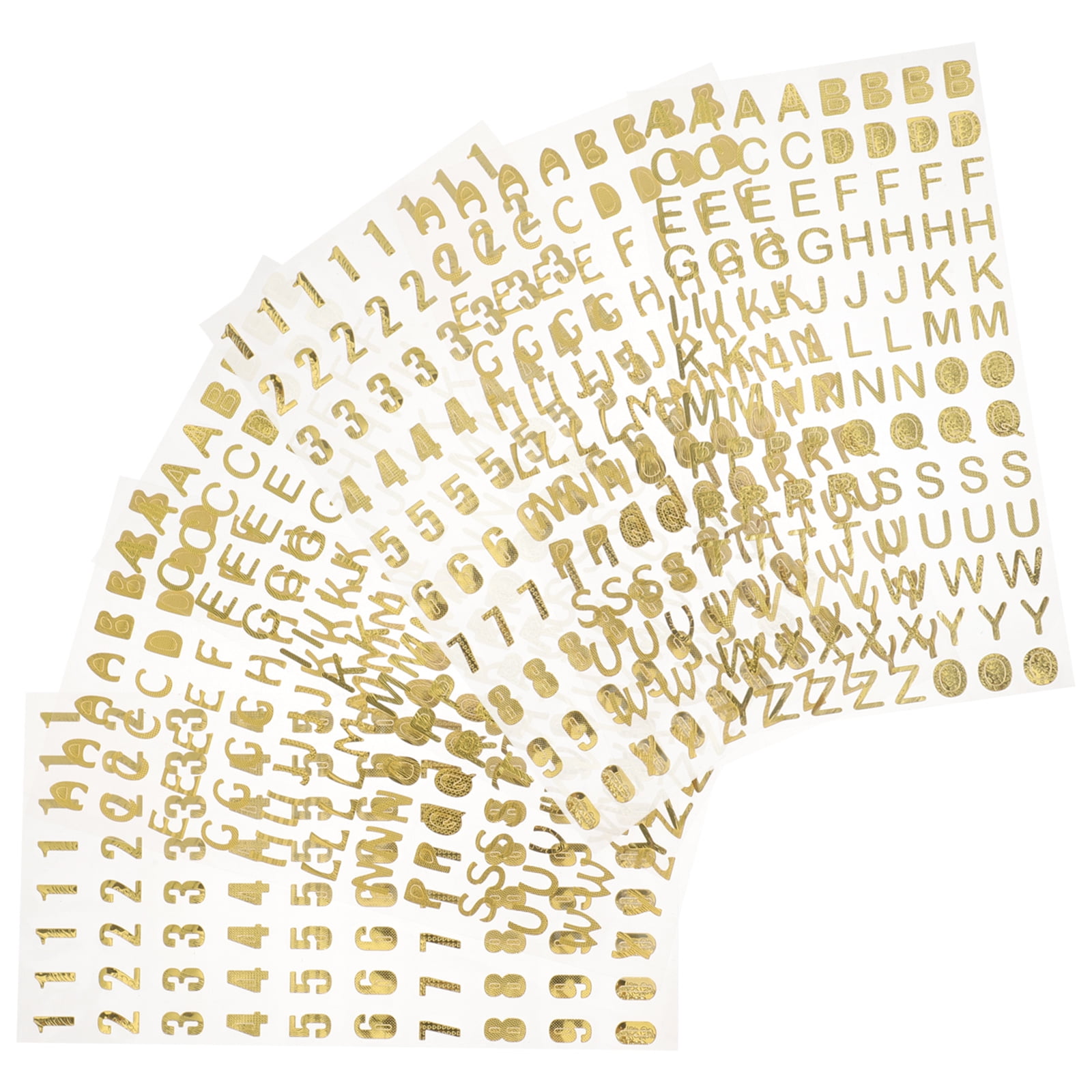 Raindrops Golden PVC Alphabet Stickers for Planners, Scrapbooking ...