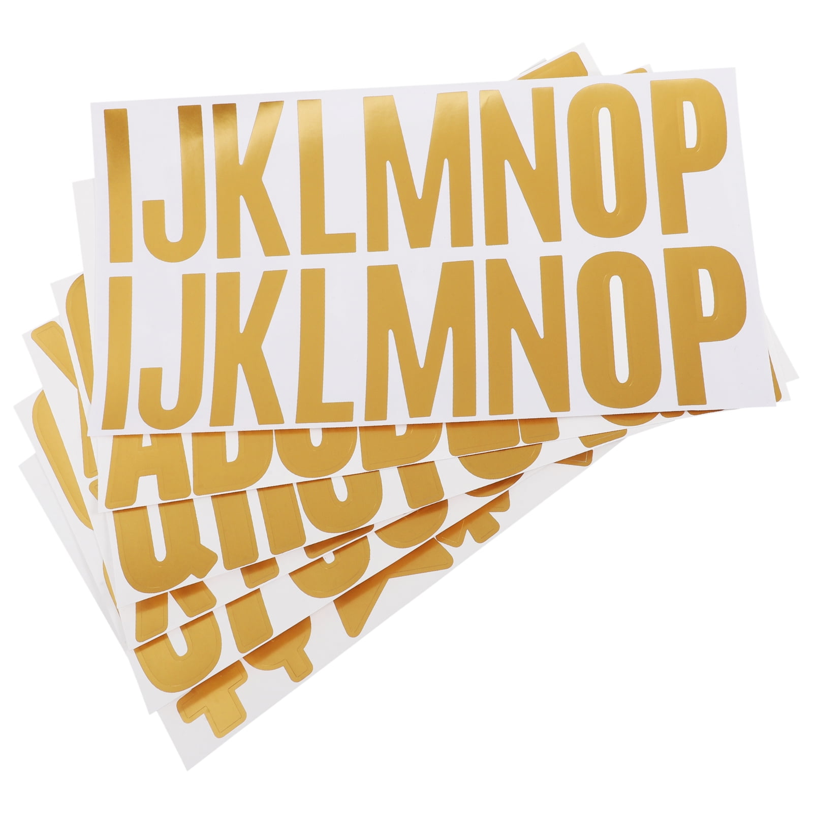 6 Sheets Letter Number Stickers Vinyl Letters Numbers Kit Self Adhesive ...