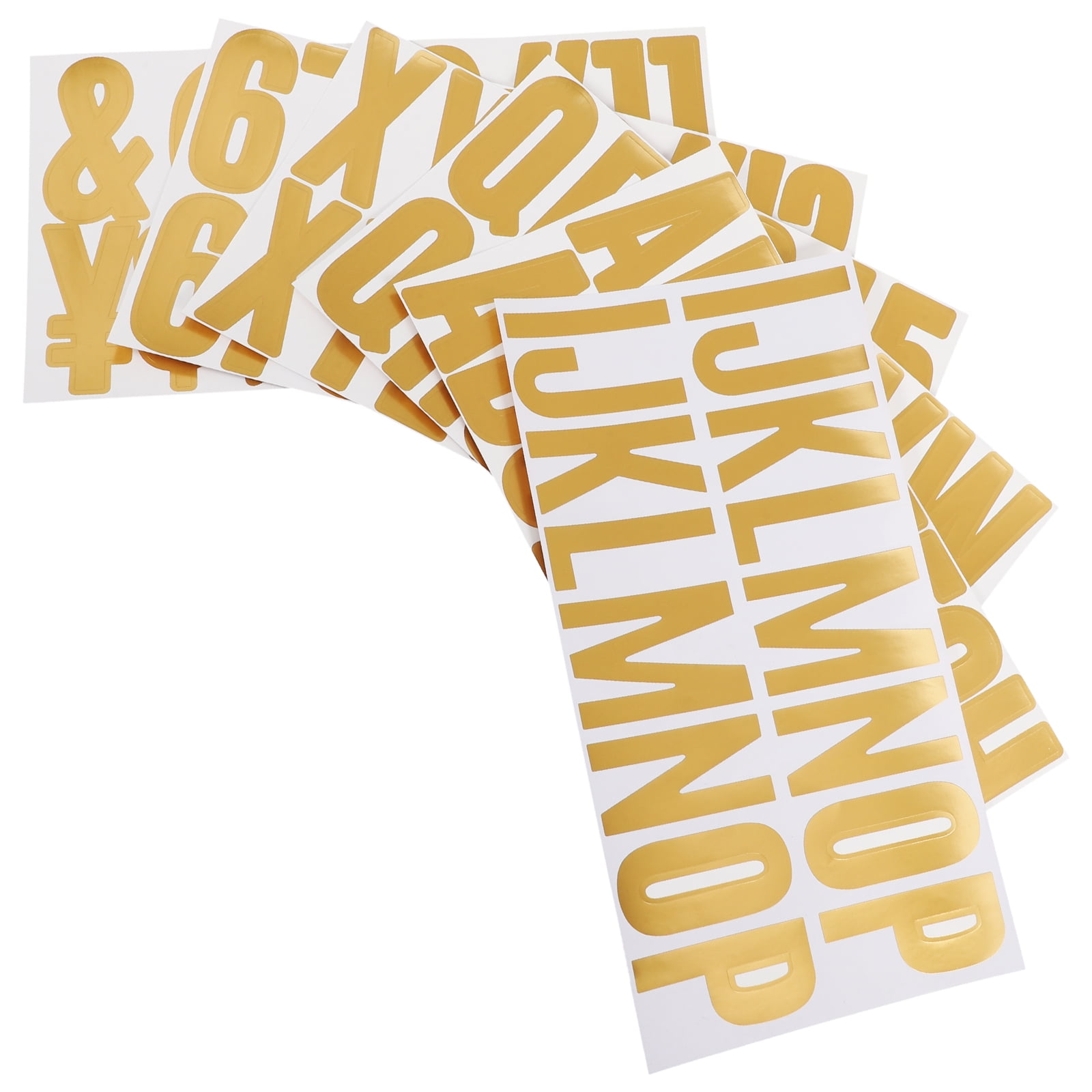 6 Sheets Mailbox Numbers Letters Stickers for Outside Self Adhesive ...