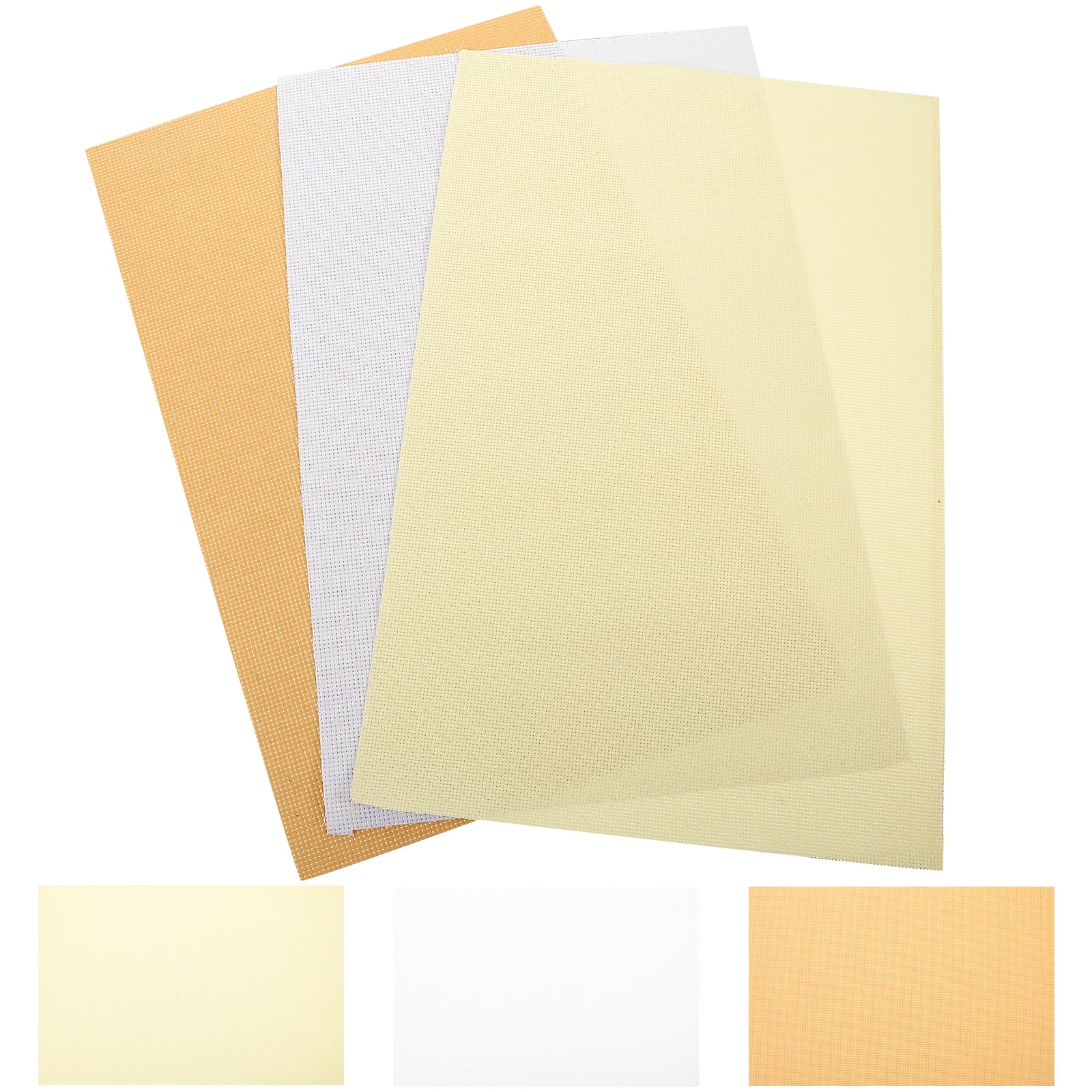 6 Sheets Mesh Embroidery Cloth Fabric for Sewing Stitch Cross Punch ...