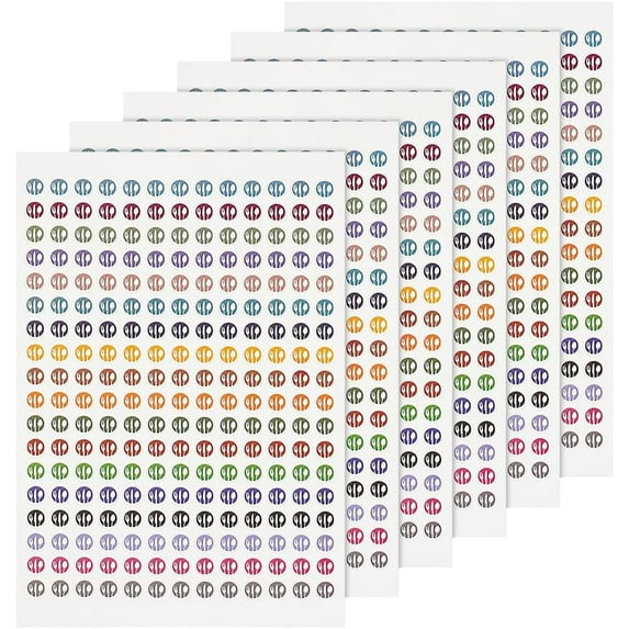 6 Sheets Small Meal Planning Icons Decorative Planning Stickers ...