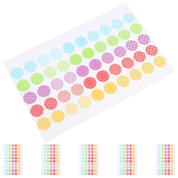 6 Sheets of Hole Reinforcement Stickers Binder Paper Hole Ring ...