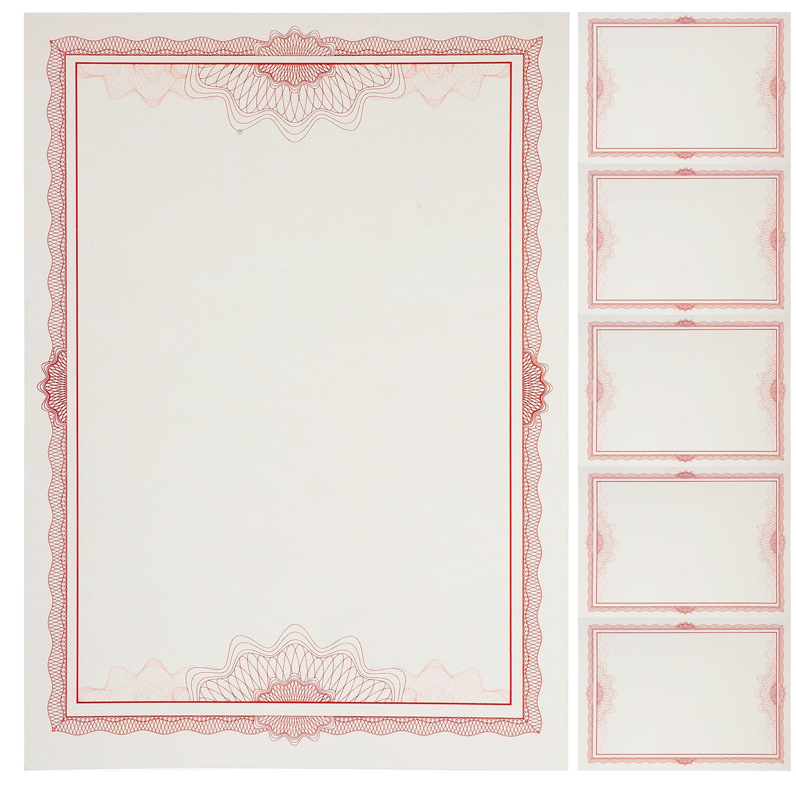 6 Sheets of Printable Blank Sheets Honor Certificate Papers Blank ...