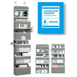 Household Essentials Over The Door Closet Organizer, Green and Gray ...