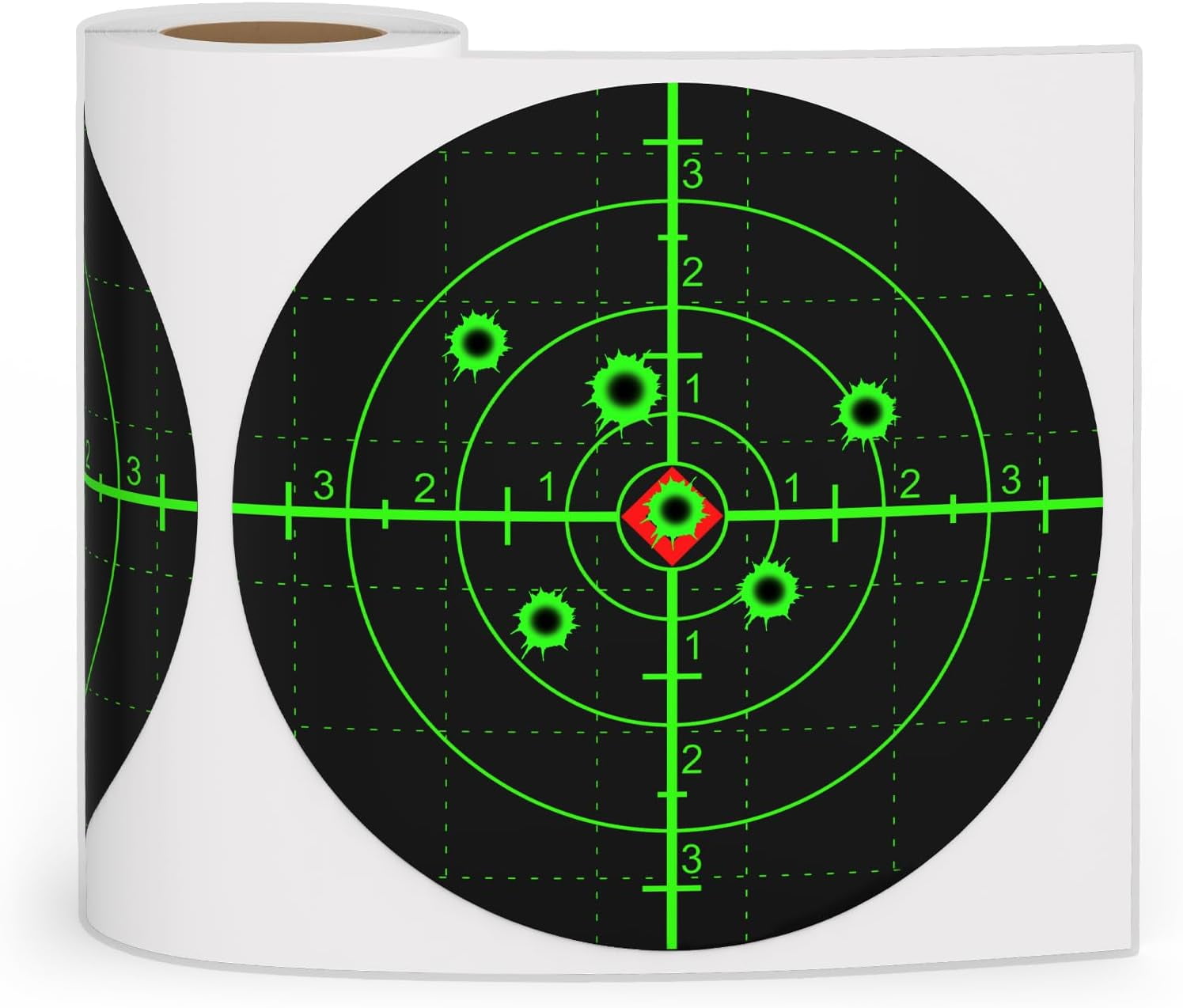 6" Shooting Targets Splatter Target Stickers, 100 Pcs/roll Self ...