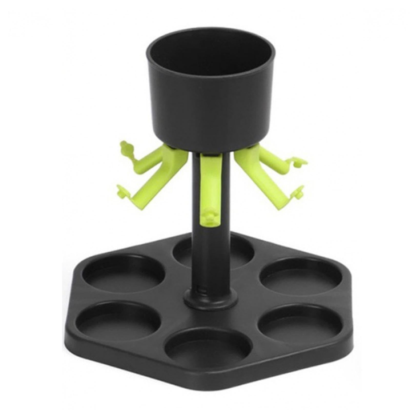 6-Shot Glass Dispenser | Food Grade ABS Plastic with Stopper for 3-6 ...