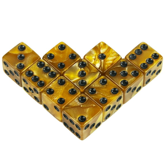 6-Sided Game Dice 16mm Marble Acrylic D6 Dice Set for DND, RPG,Table ...