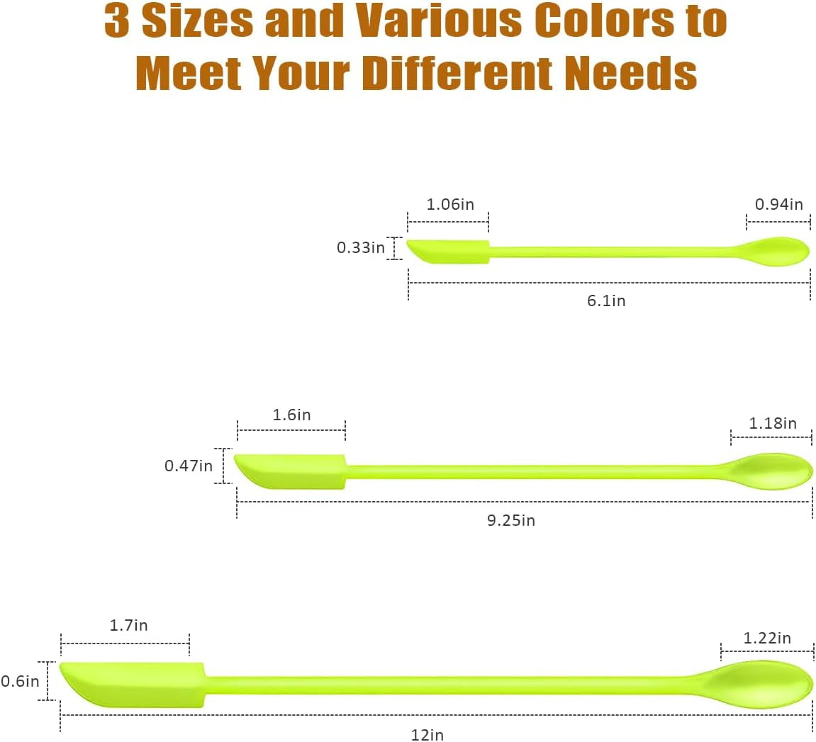 6 Silicone squeegee, silicone squeegee set, mini squeegee for food ...