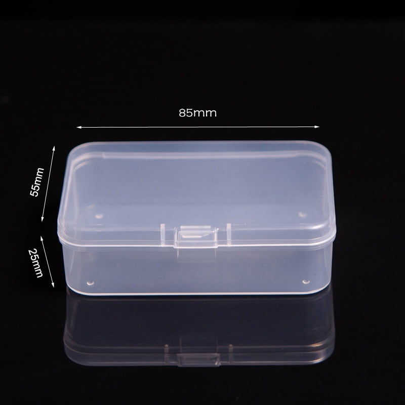 6 Sizes Mini Plastic Rectangular Storage Box Translucent Packing Box ...