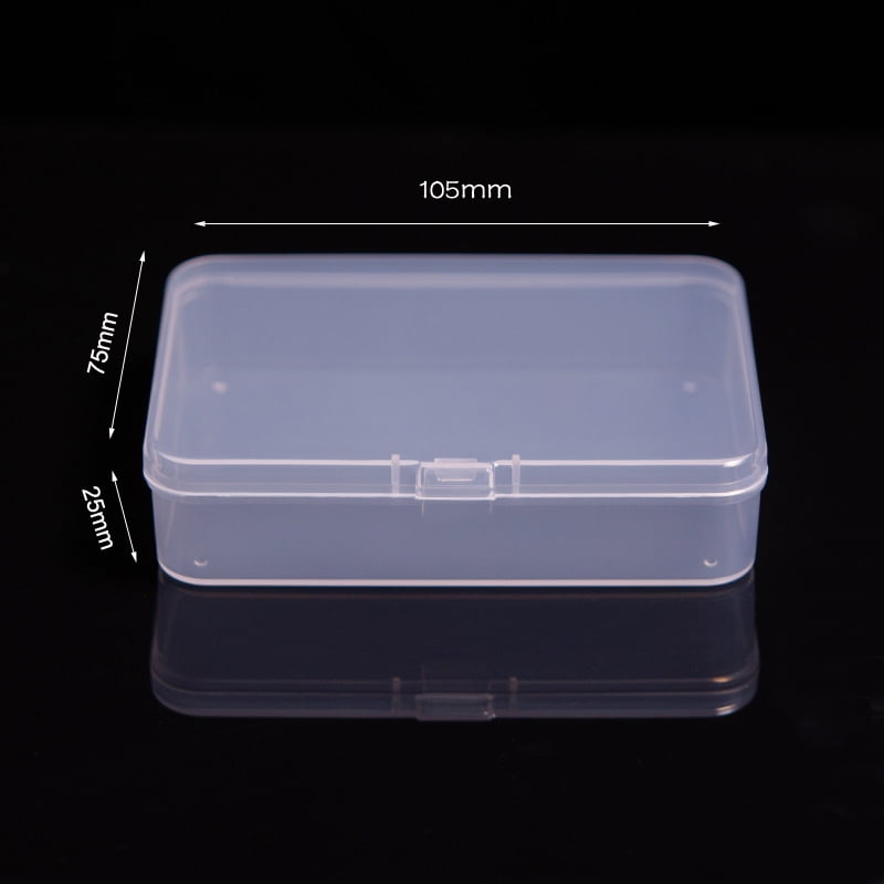6 Sizes Mini Plastic Rectangular Storage Box Translucent Packing Box ...
