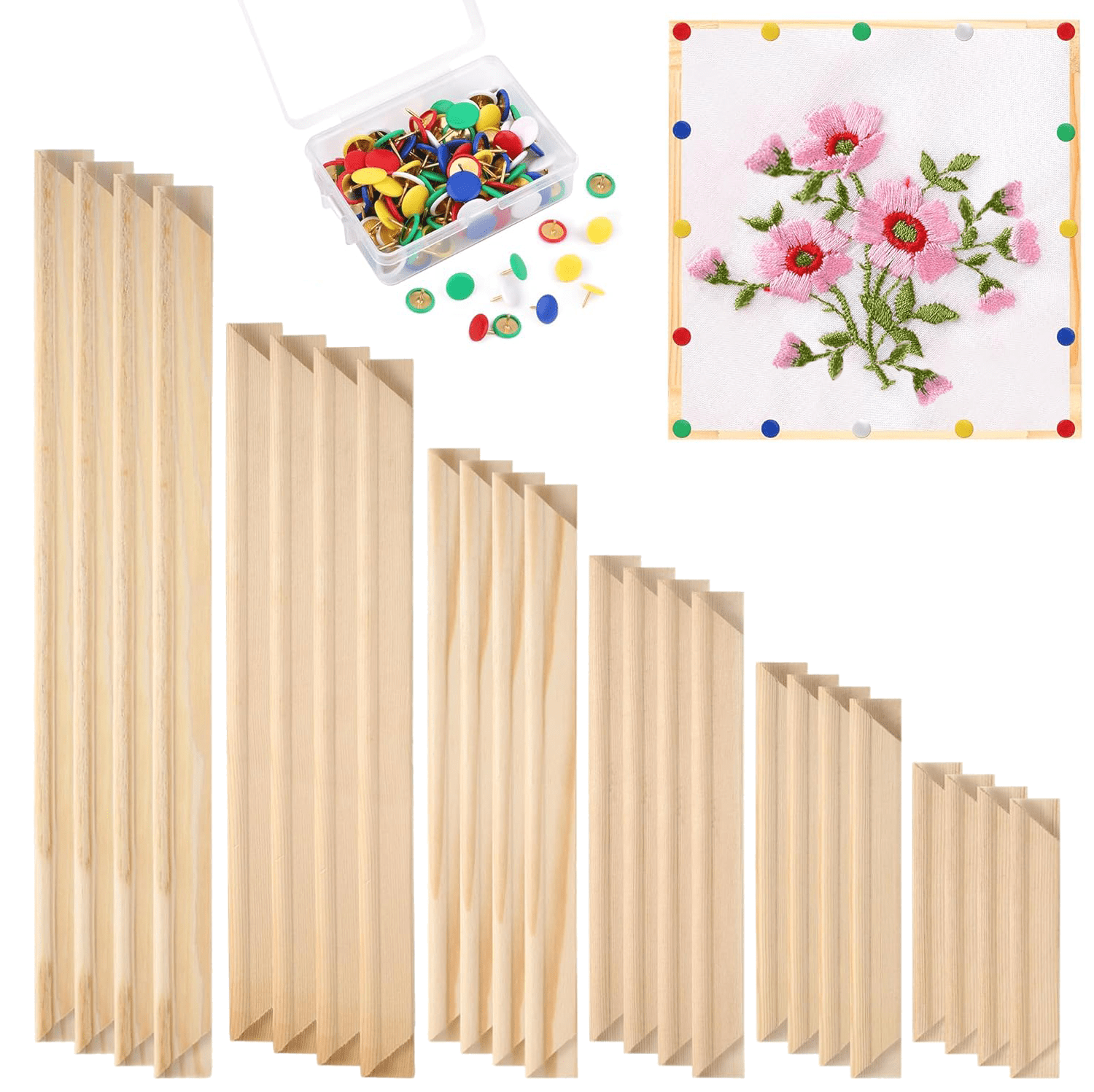 6 Sizes Needlepoint Stretcher Bars Stretcher Bars for Needlework Canvas ...
