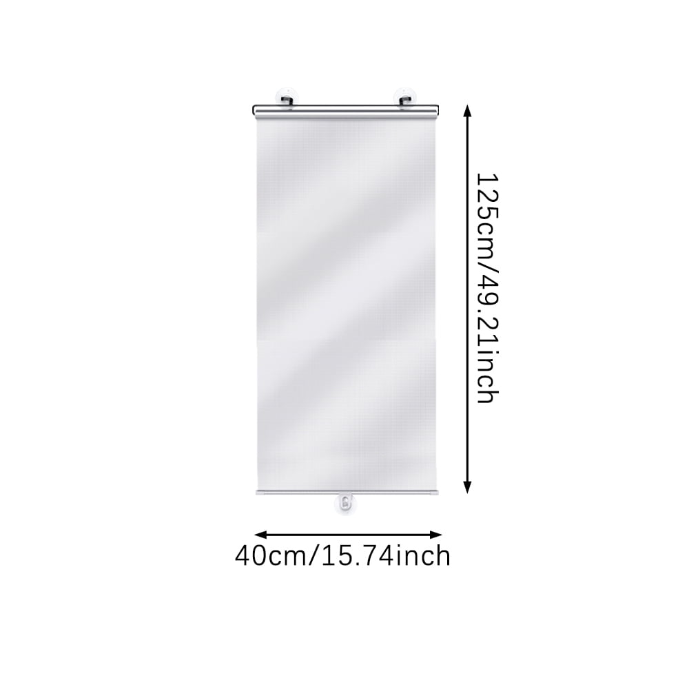 6 Sizes No Drilling Retractable Roller Window Shades Suction Cups ...