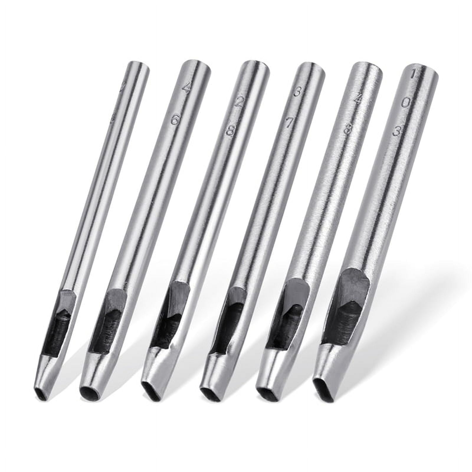 6 Sizes Oval Hole Punch for Leather 6mm-10mm Hollow Leather Crafting ...