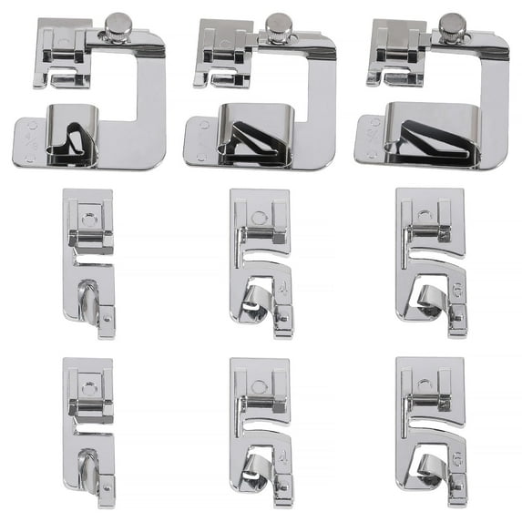 6 Sizes Rolled Hem Presser Foot Set Narrow Hemmer Foot Wide Rolled Hem ...