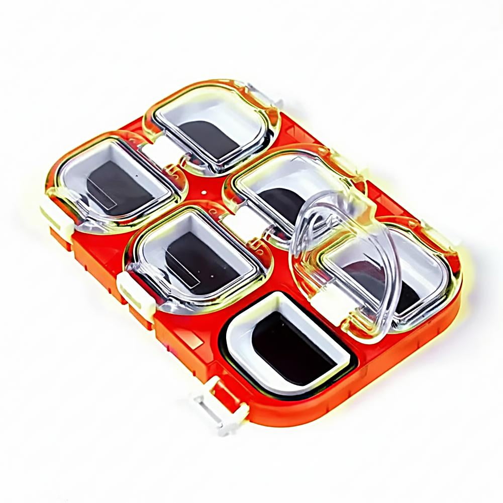 6-Slot Magnetic Tackle Box, Waterproof Fishing Hook Organizer with ...