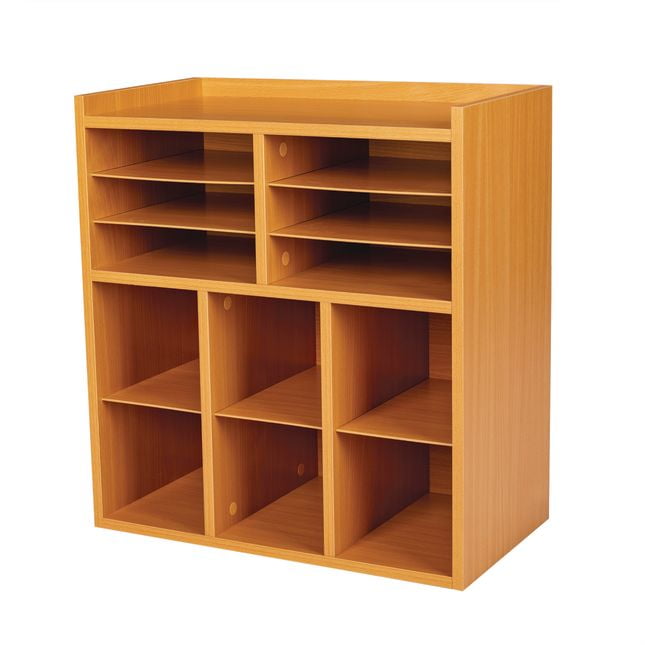 6-Slot Mail And Supplies Center With 6 Cubbies - Walmart.com