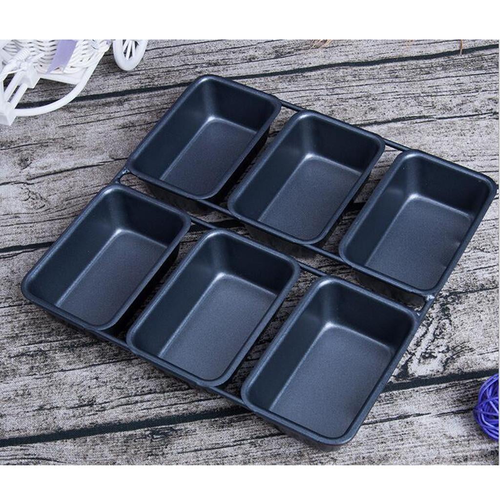 6-Slots Loaf Pan Baking , Mould for Bread Muffin and More - Walmart.com