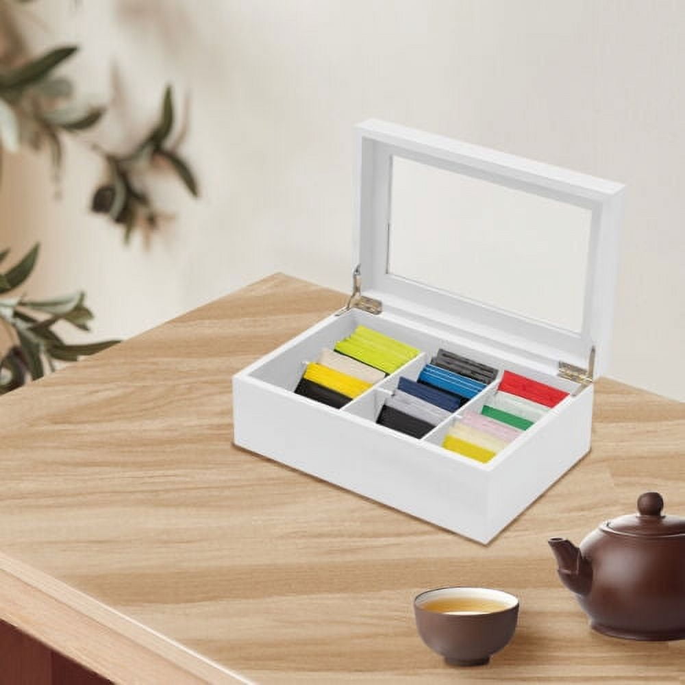 6 Slots Tea Packet Organizer Sugar Bag Holder Tea Bag Rack Tea Bag ...