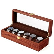 20 Piece White Wood Watch Display Wall Hanging Case and Storage ...