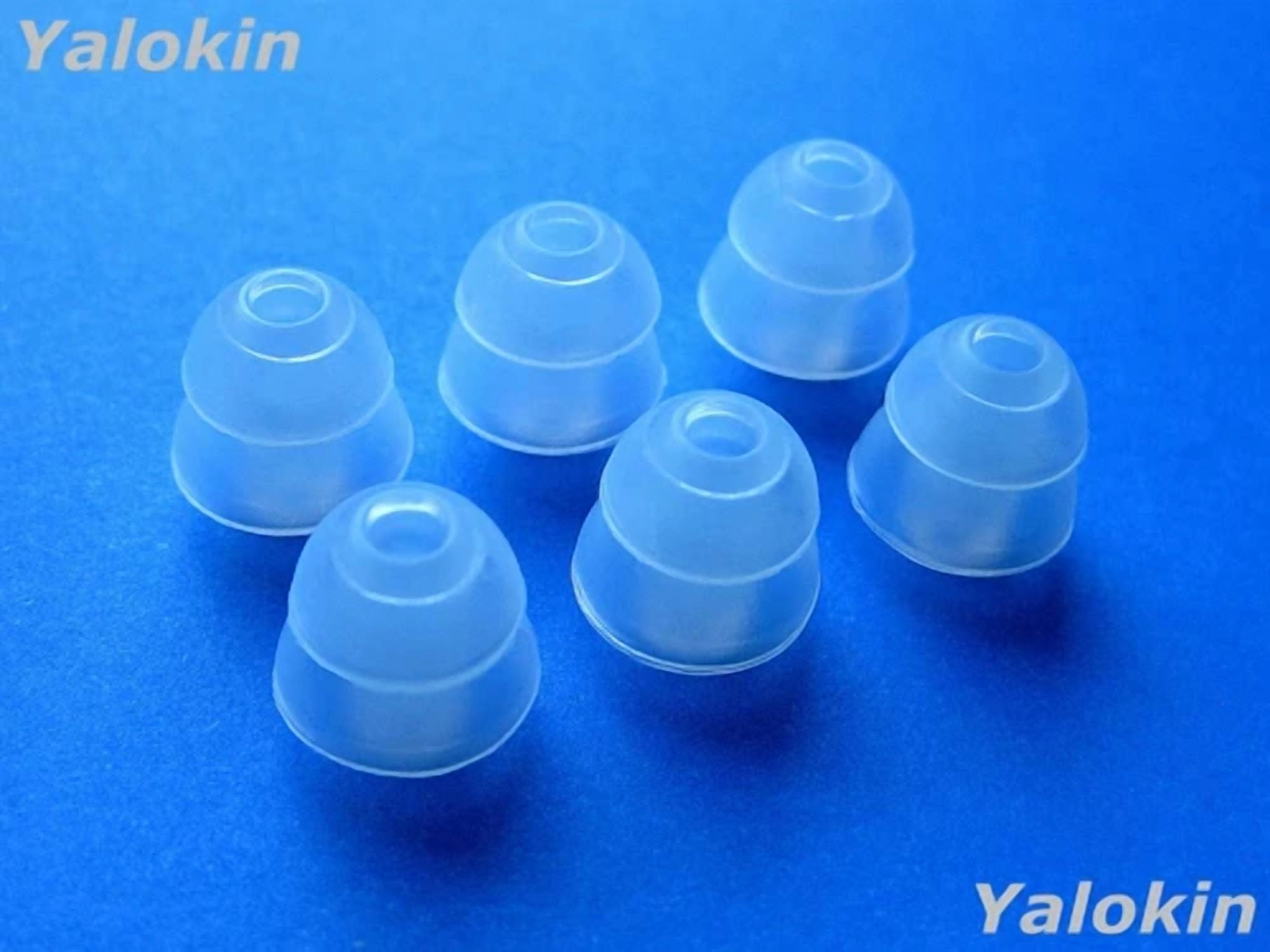6 Small Clear Double Flange Replacement Eartips Buds Gels For Westone ...